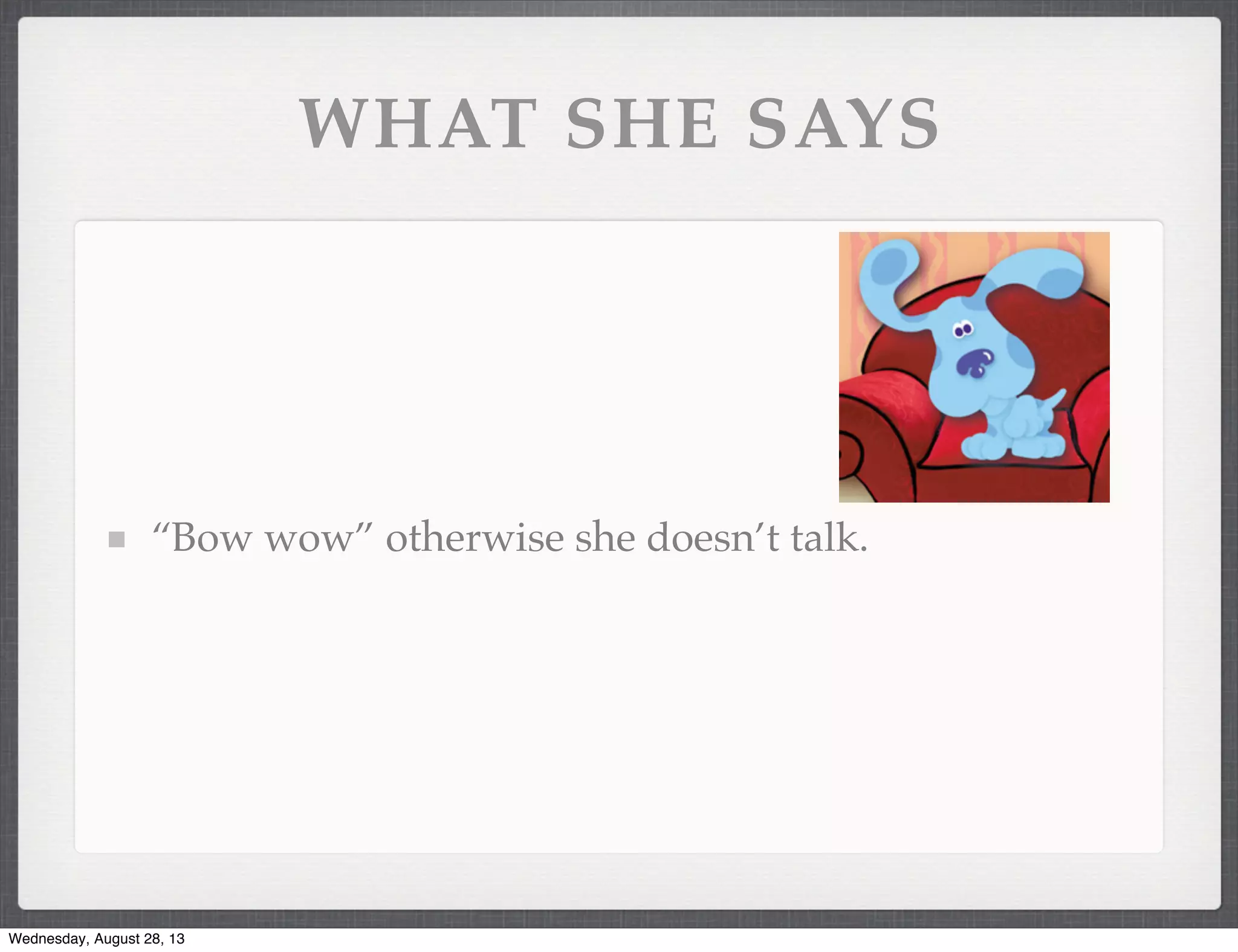 Blues Clues Characterization | PDF
