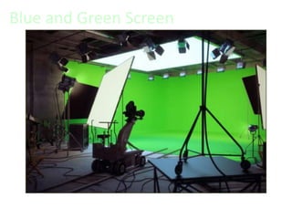 Blue screen and green screen presentation | PPTX
