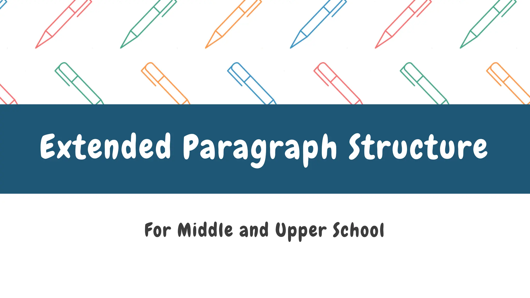 Blue Simple English Paragraph Writing Structure Presentation.pptx