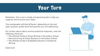 Blue Simple English Paragraph Writing Structure Presentation.pptx