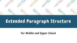 Blue Simple English Paragraph Writing Structure Presentation.pptx