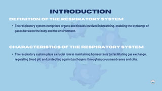 The Respiratory System - Human physiology and anatomy | PPTX