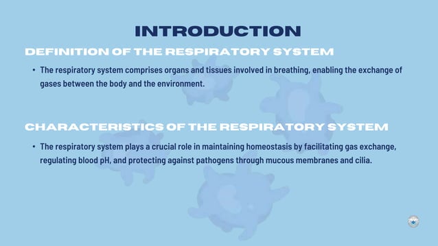 The Respiratory System - Human physiology and anatomy | PPTX