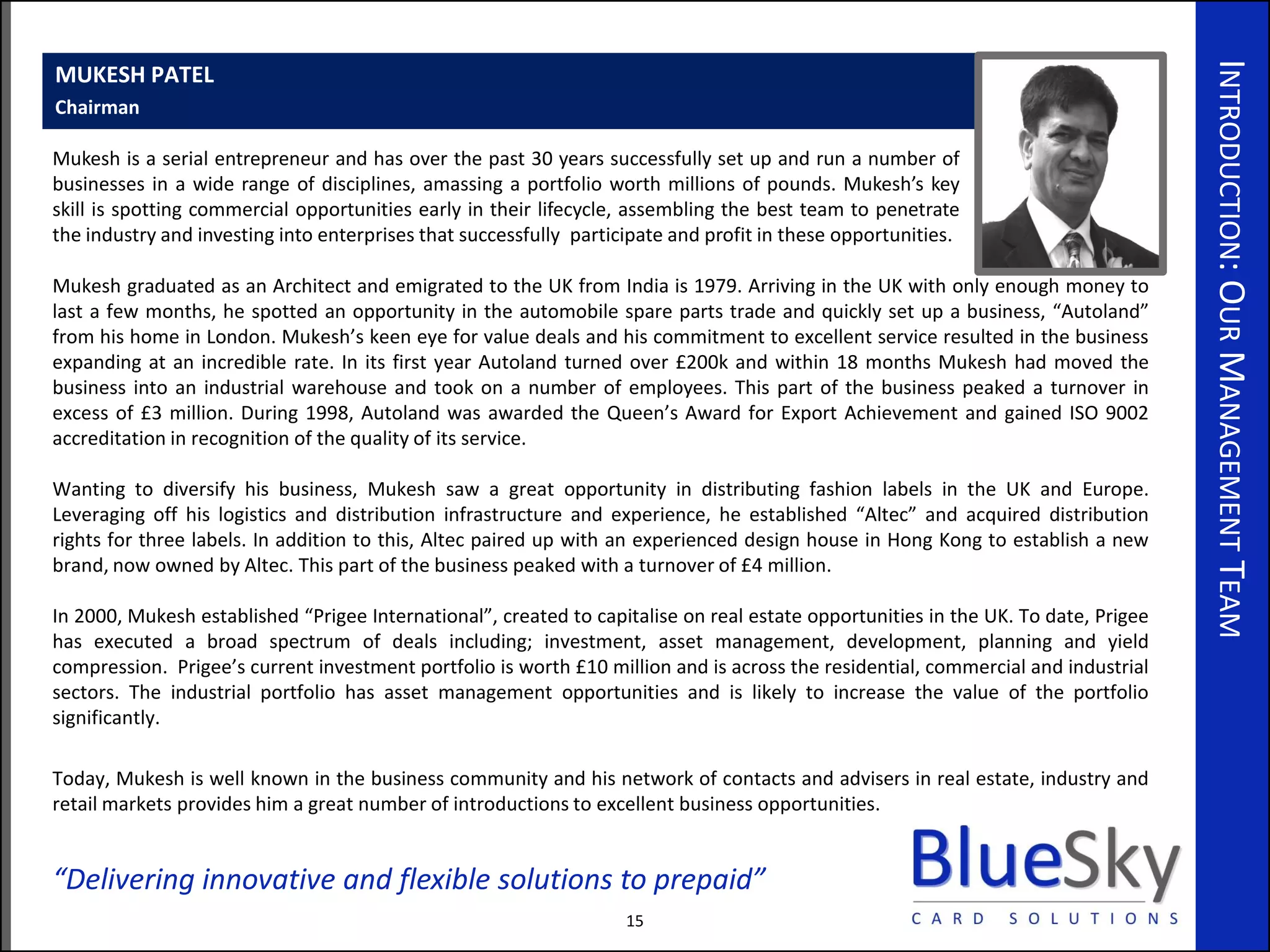 Blue Sky Card Solutions Presentation | PDF