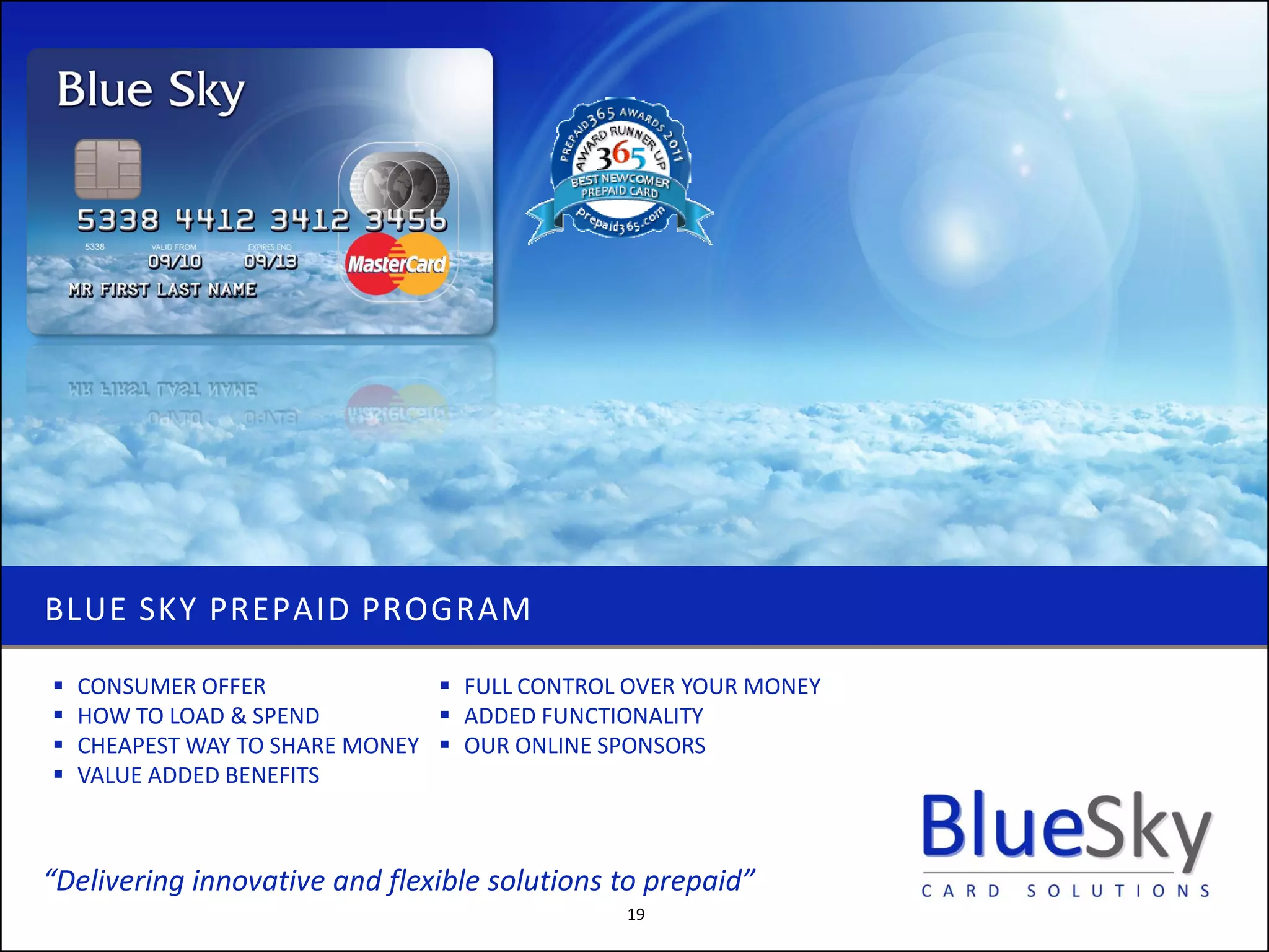 Blue Sky Card Solutions Presentation | PDF