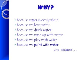 Blue splash! | PPTX | Painting | Arts and Crafts