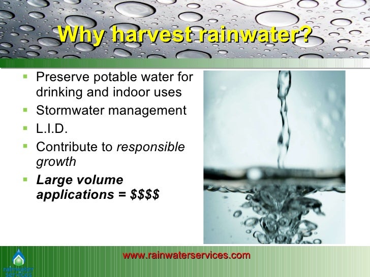 Commercial & Industrial Water Conservation: Capturing and Using Rainw…