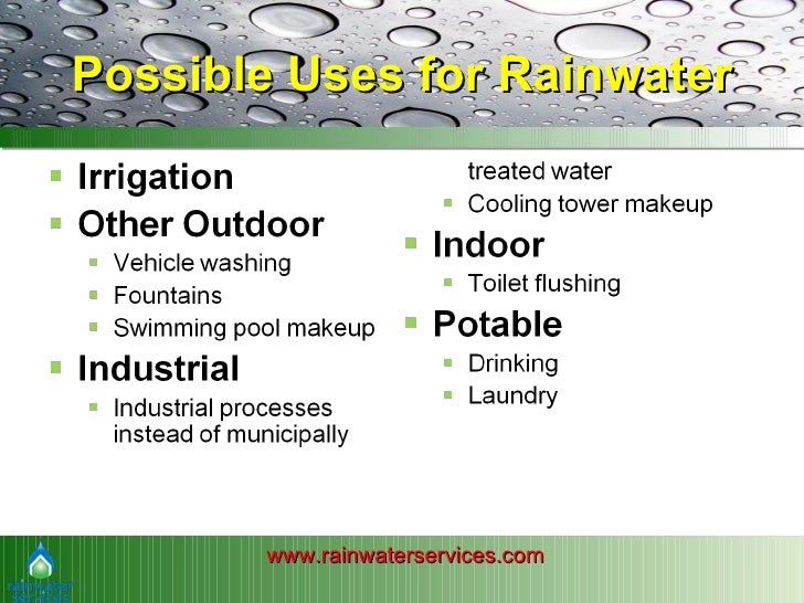 Commercial & Industrial Water Conservation: Capturing and Using Rainw…
