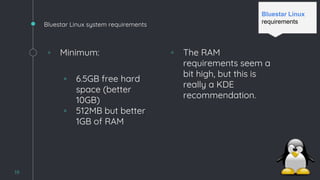 Bluestar Linux introduction. Lets see how it looks? | PPTX
