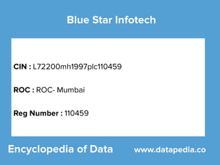 All about Blue Star Infotech - Datapedia | PPT