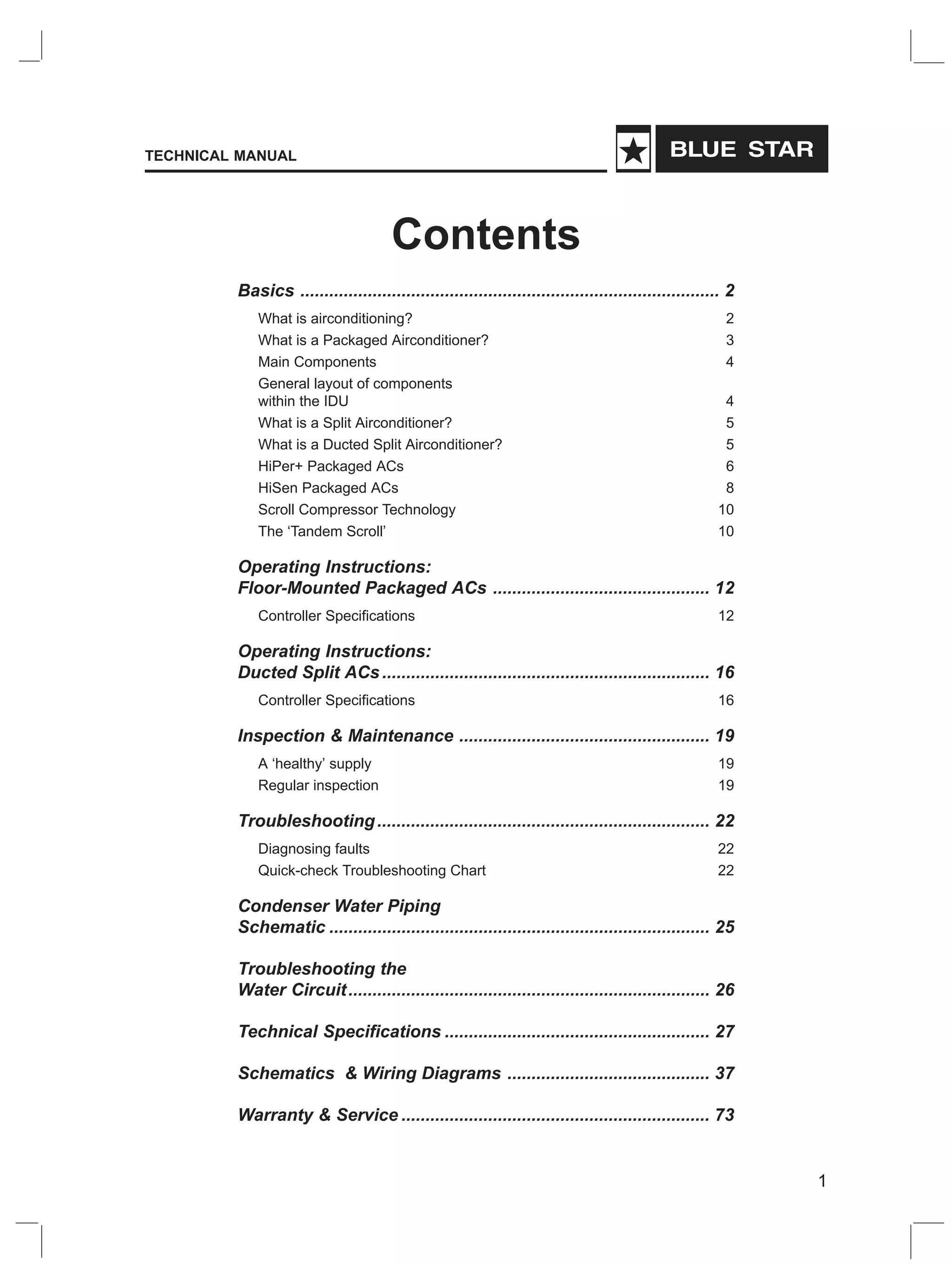 Blue star package units | PDF