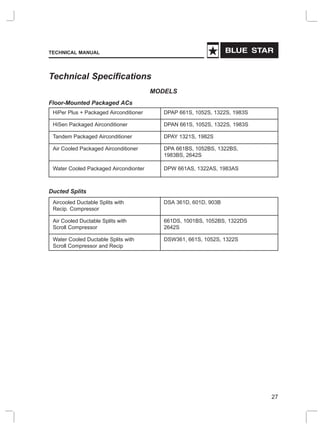 Blue star package units | PDF