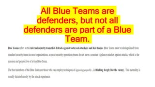 Blue Team | PPTX