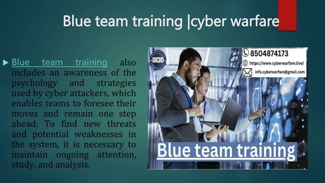 Blue team training. | PPTX