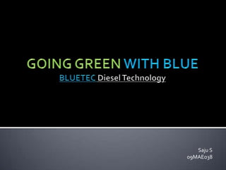 BLUETEC DIESEL TECHNOLOGY | PPTX