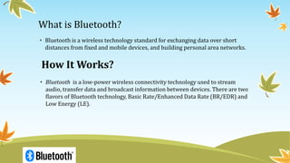 Bluethooth Protocol stack/layers | PPTX