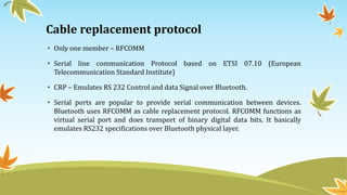 Bluethooth Protocol stack/layers | PPTX