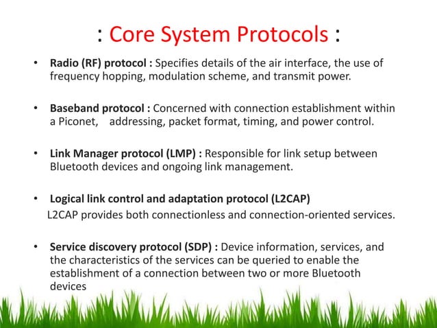 Bluetooth | PPTX | Computer Networking | Computing