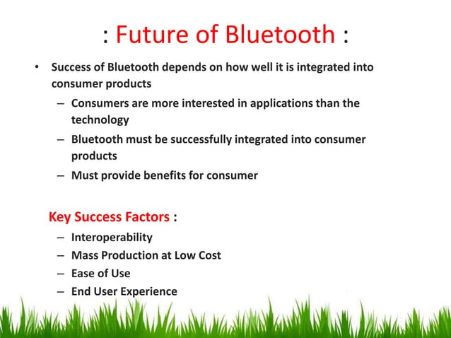 Bluetooth | PPTX | Computer Networking | Computing