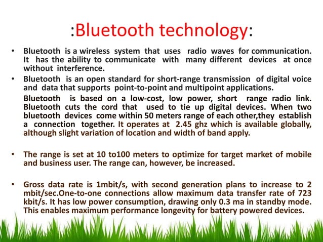 Bluetooth | PPTX | Computer Networking | Computing
