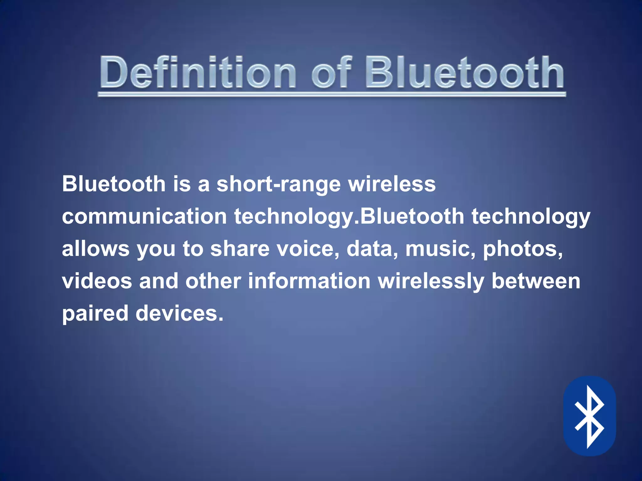 Bluetooth ppt by Ajay | PPT