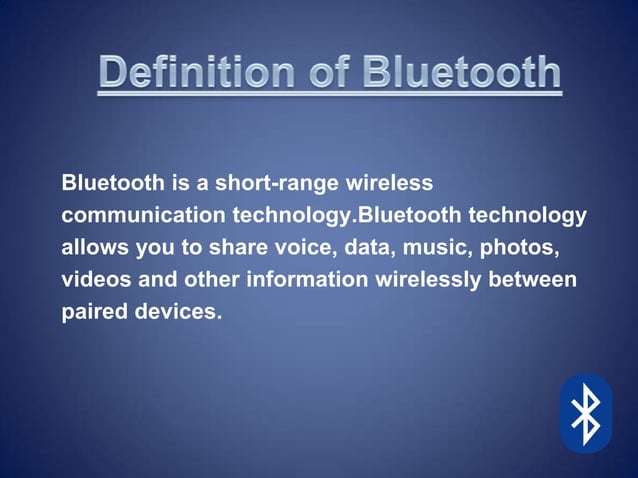 Bluetooth ppt by Ajay | PPT