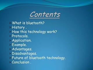Bluetooth technology | PPT