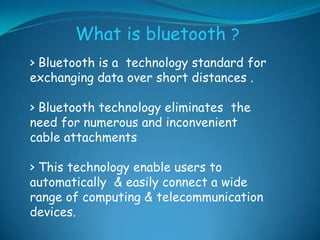Bluetooth technology | PPT