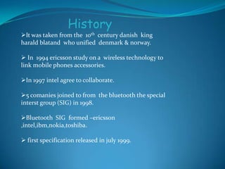 Bluetooth technology | PPT