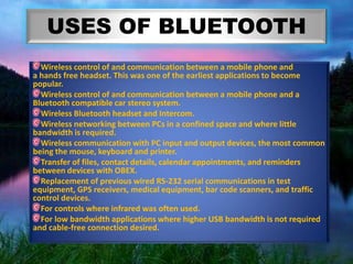 Power Point Presentation on BLUTOOTH | PPTX
