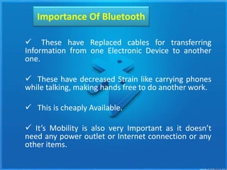 Bluetooth TECHNOLOGY | PPT