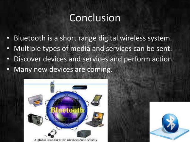 Bluetooth Power point presentation | PPTX | Computer Networking | Computing