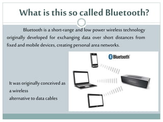 Bluetooth Technology | PPTX