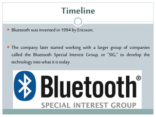 Bluetooth Technology | PPTX