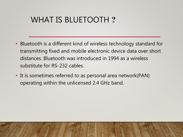 Bluetooth | PPTX