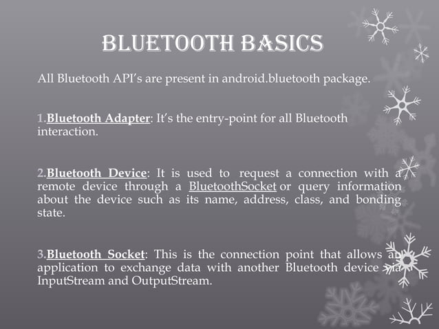 Bluetooth android application For interfacing with arduino | PPT