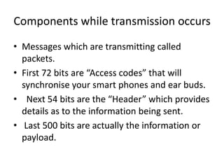 Bluetooth technology and its working...... | PPTX