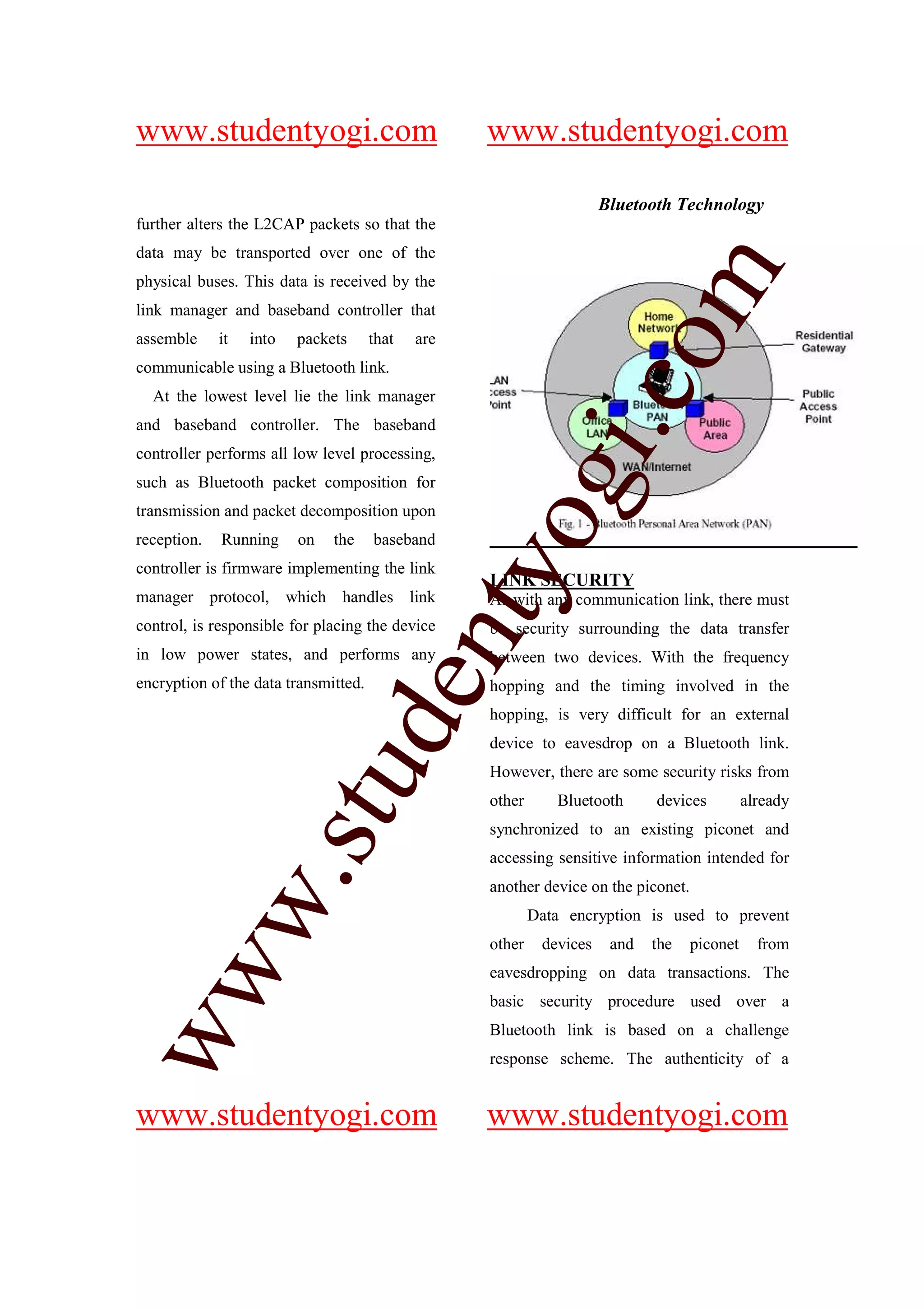 Bluetooth Paper Presentation | PDF