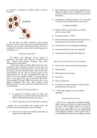 Bluetooth paper (IEEE) | DOCX | Computer Networking | Computing