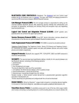 Bluetooth Technology Pdf