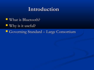 Bluetooth ppt | PPT