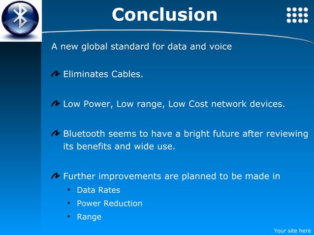 Bluetooth Technology | PPT | Computer Networking | Computing