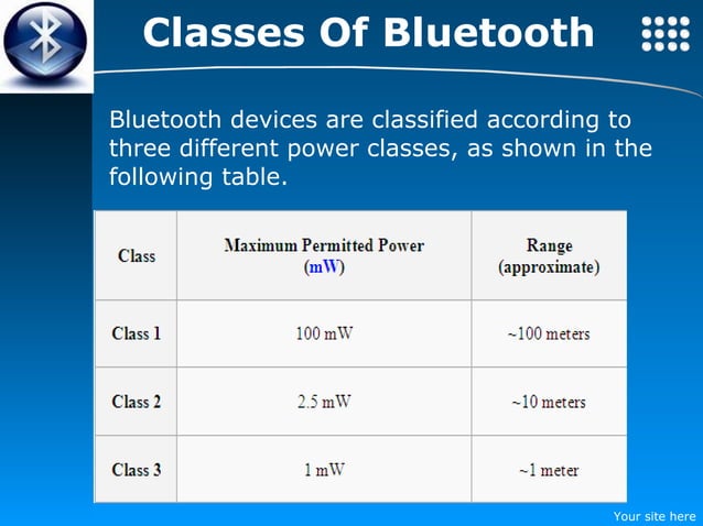 Bluetooth Technology | PPT | Computer Networking | Computing