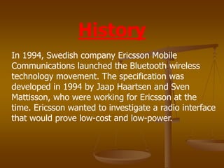 Bluetooth 27 01-12 PPT | PPTX