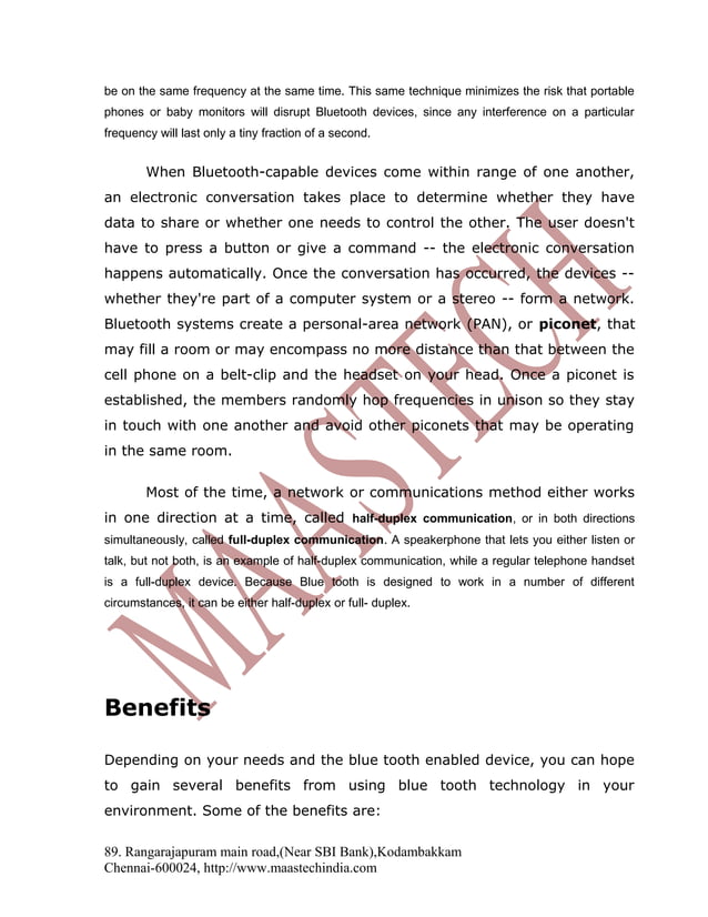 Final Year Projects Abstract Ece Bluetooth Attendance Monitoring System Doc