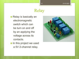 Bluetooth based home automation using arduino presentaton | PPT