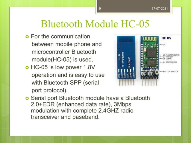 Bluetooth based home automation using arduino presentaton | PPT