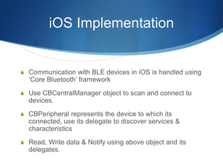 Handling BLE & Bluetooth in Mobile Apps development | PPTX | Computing | Technology & Computing