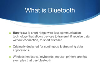 Handling BLE & Bluetooth in Mobile Apps development | PPTX | Computing | Technology & Computing
