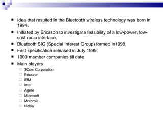 Bluetooth & cdma technology | PPT
